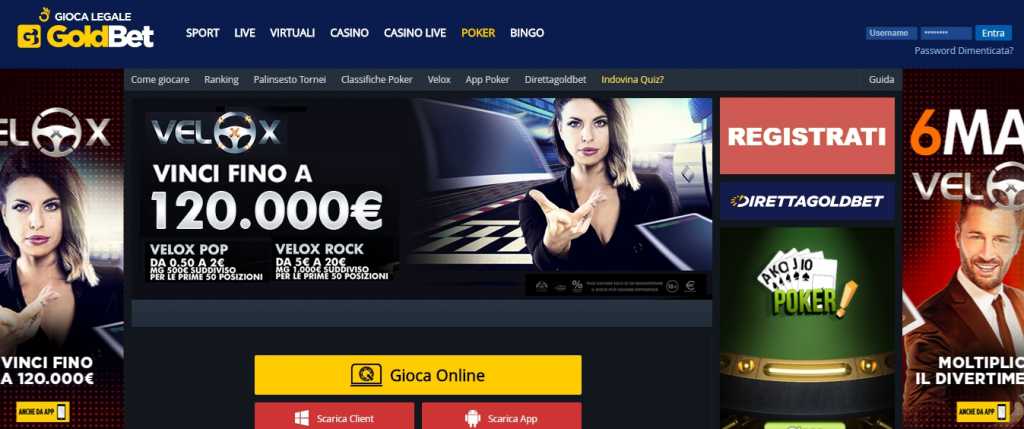 Con GoldBet Bonus Benvenuto Italia hai un incentivo in più per giocare